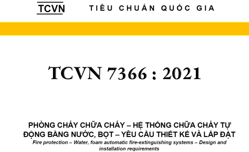 TCVN 7336:2021 PDF mới nhất - Phòng cháy chữa cháy Việt